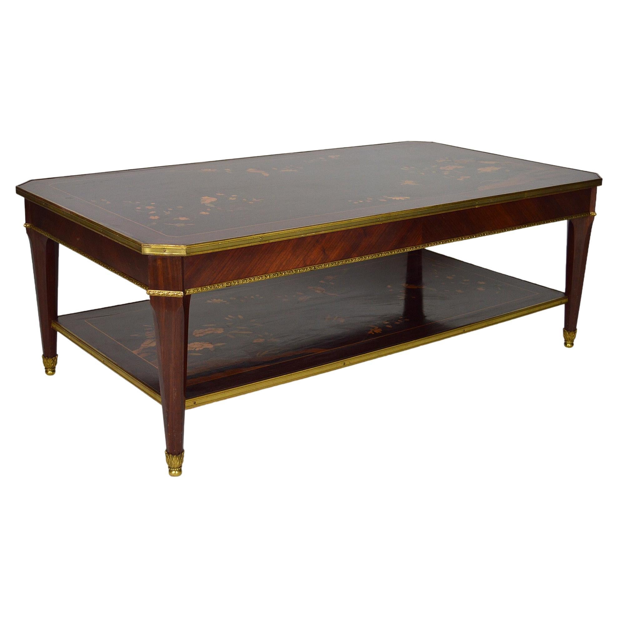 Neo-Classical Coffee Table with Marquetry, France, 20th Century For ...