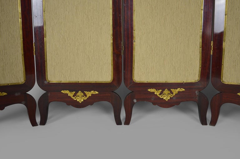 Neo-Classical Folding Screen with Marquetry, France, circa 1970 For ...