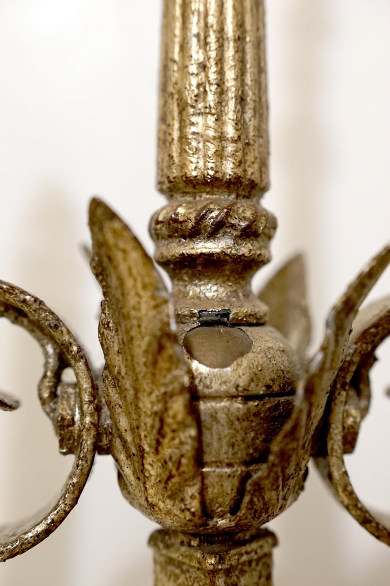 Neoclassical Gilt Candelabra Style Two Candle Table Lamp For Sale at ...