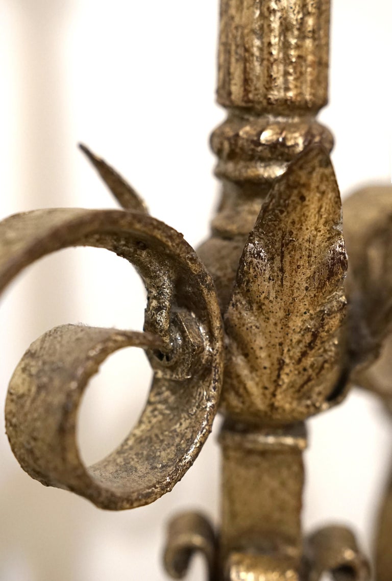 Neoclassical Gilt Candelabra Style Two Candle Table Lamp For Sale at ...