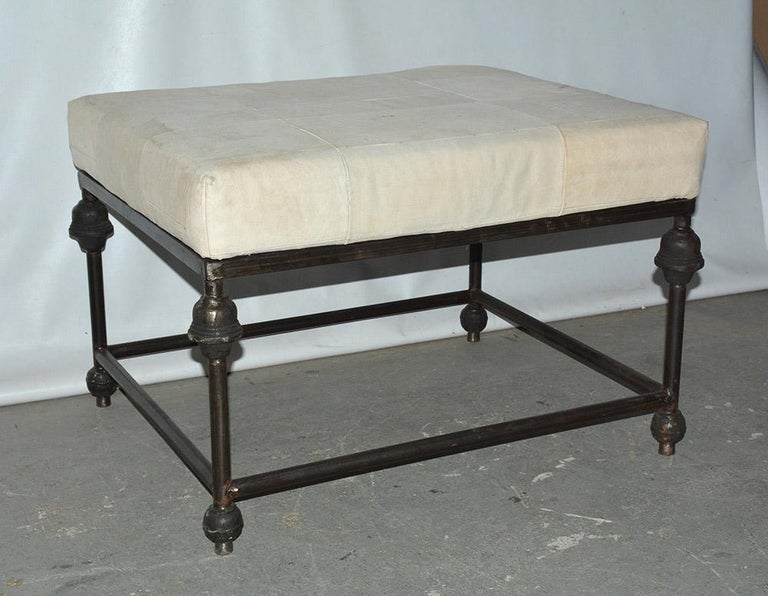 Neo-Classical Iron Base Stool For Sale at 1stDibs