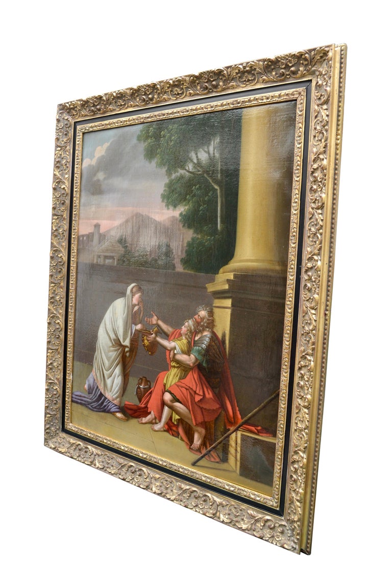 Neo-Classical oil Painting of Bellisarius Begging for Alms after J.L ...