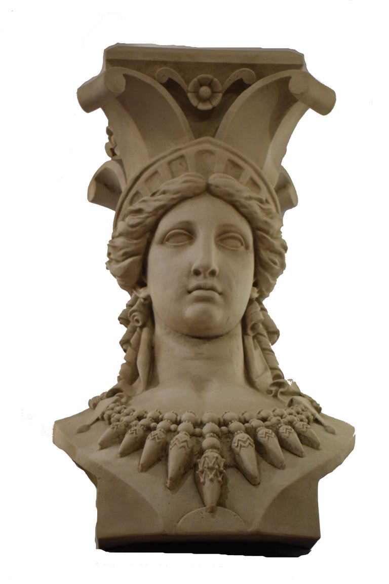 Neo Classical Pedestal depicting Maiden For Sale at 1stDibs