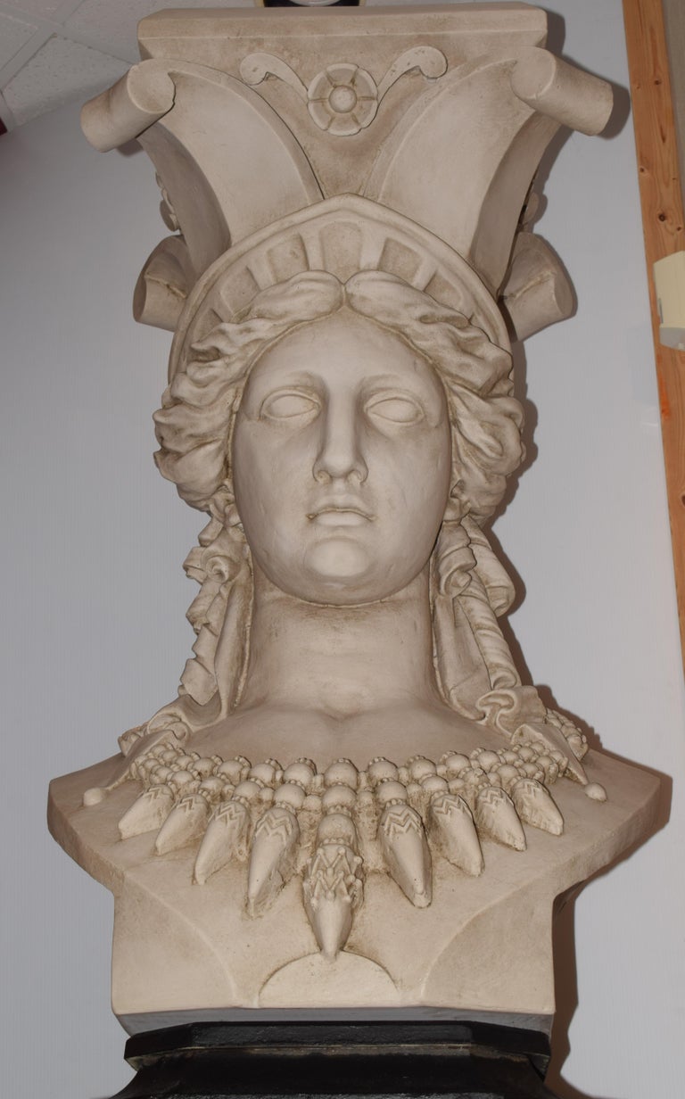 Neo Classical Pedestal depicting Maiden For Sale at 1stDibs