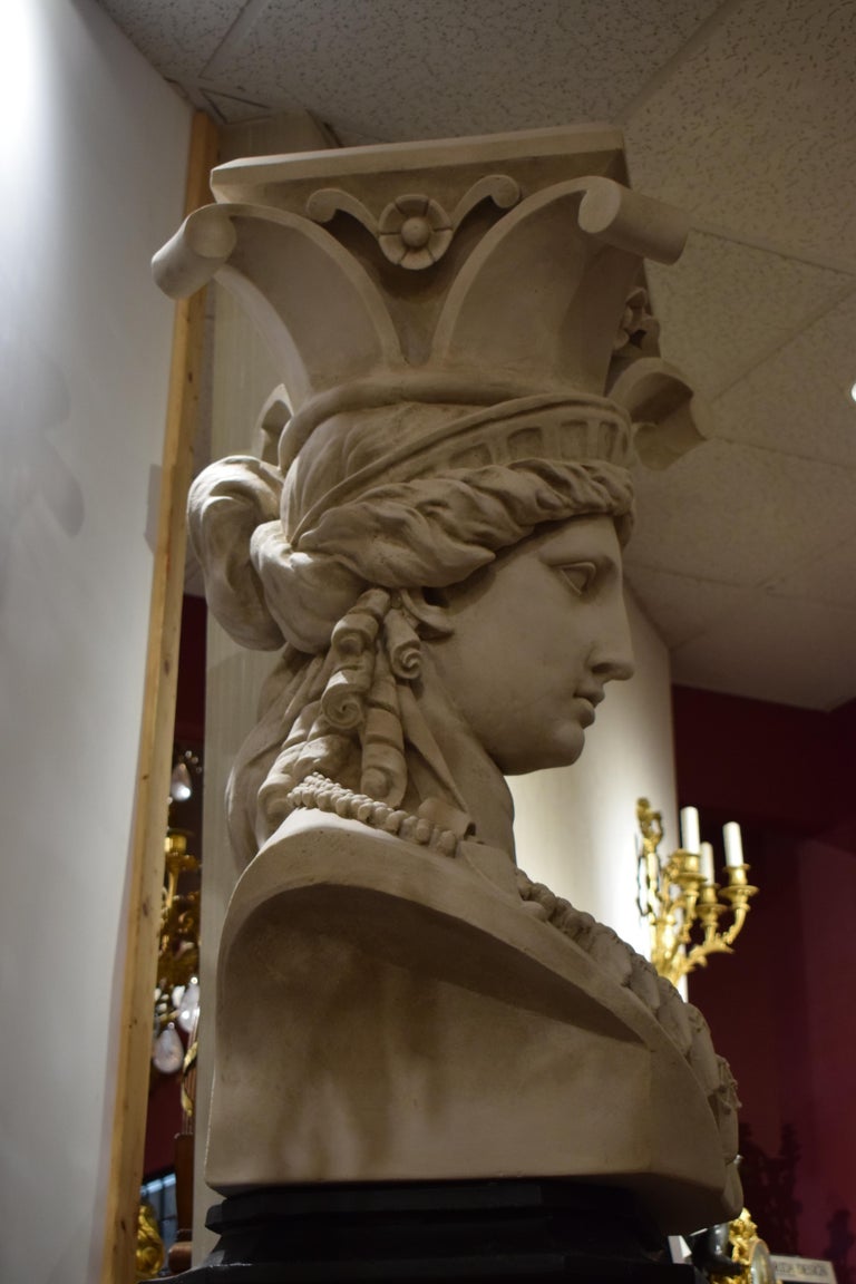 Neo Classical Pedestal depicting Maiden For Sale at 1stDibs