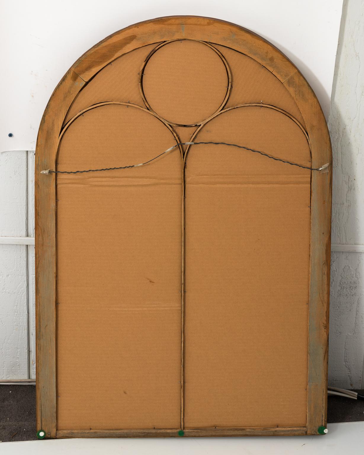 Neo-Gothic Mirrored Window Panel at 1stDibs