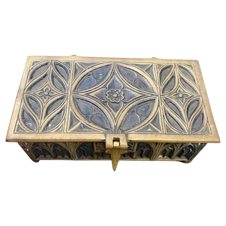 Neo Gothic Style Bronze Box, circa 1900 For Sale at 1stDibs
