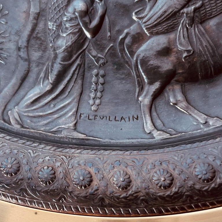 Neo-Grec Bronze and Patinated Bronze Tazza by F. Levillain, Cast by ...