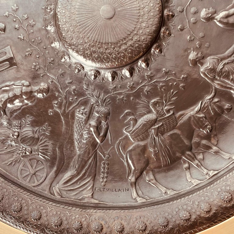 Neo-Grec Bronze and Patinated Bronze Tazza by F. Levillain, Cast by ...