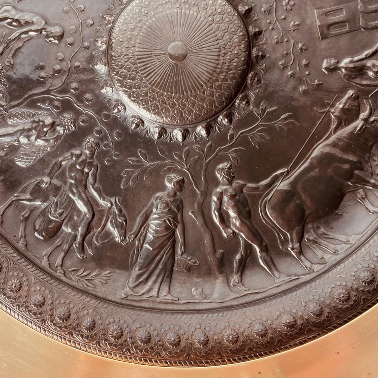 Neo-Grec Bronze and Patinated Bronze Tazza by F. Levillain, Cast by ...