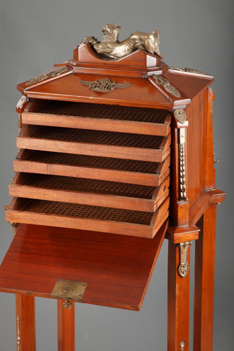 Cellarette à cigares néo-grec, C.G. Diehl, E. Frémiet and J. Brandely ...