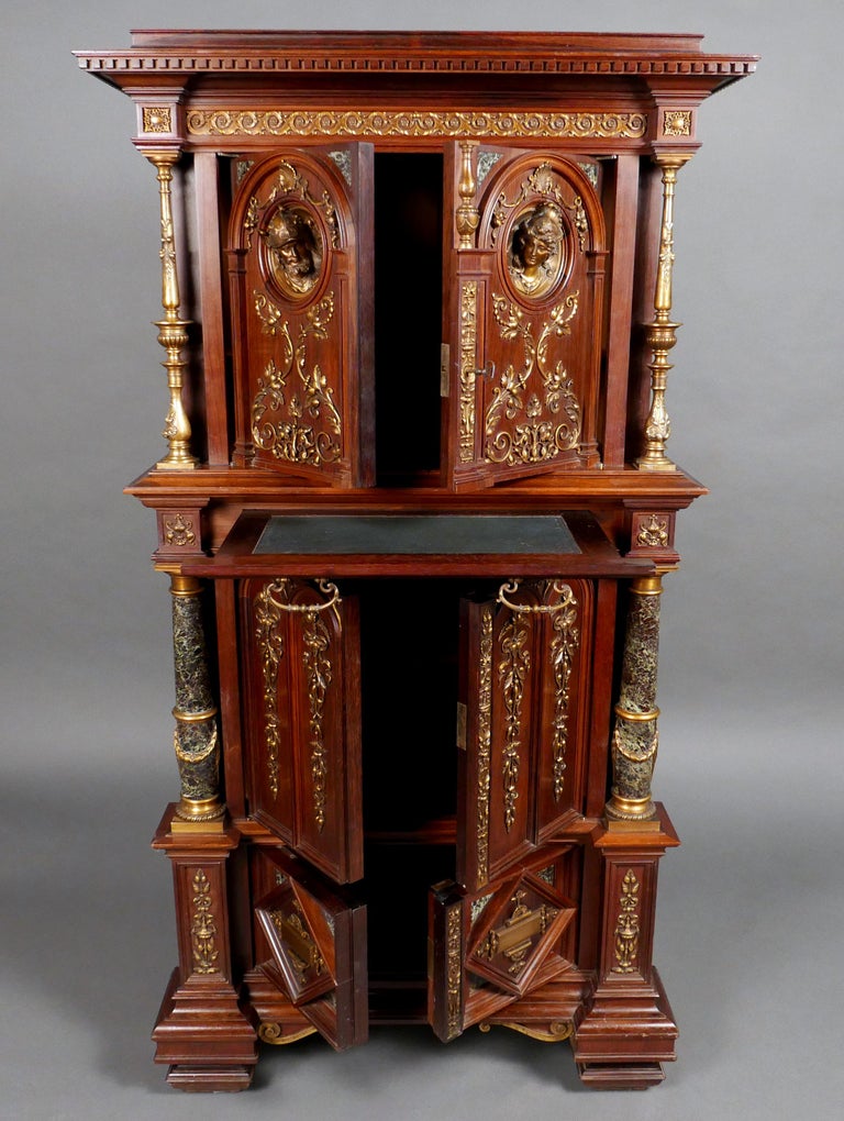 Neo-Renaissance Cabinet by P. Sormani and E. Lièvre, France, circa 1870 ...