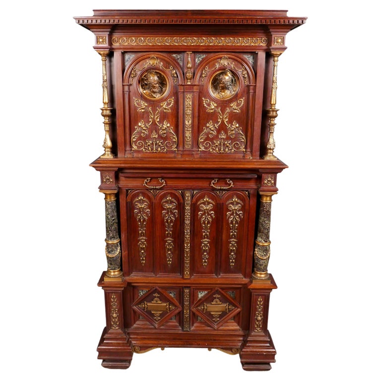 Neo-Renaissance Cabinet by P. Sormani and E. Lièvre, France, Circa 1870 ...