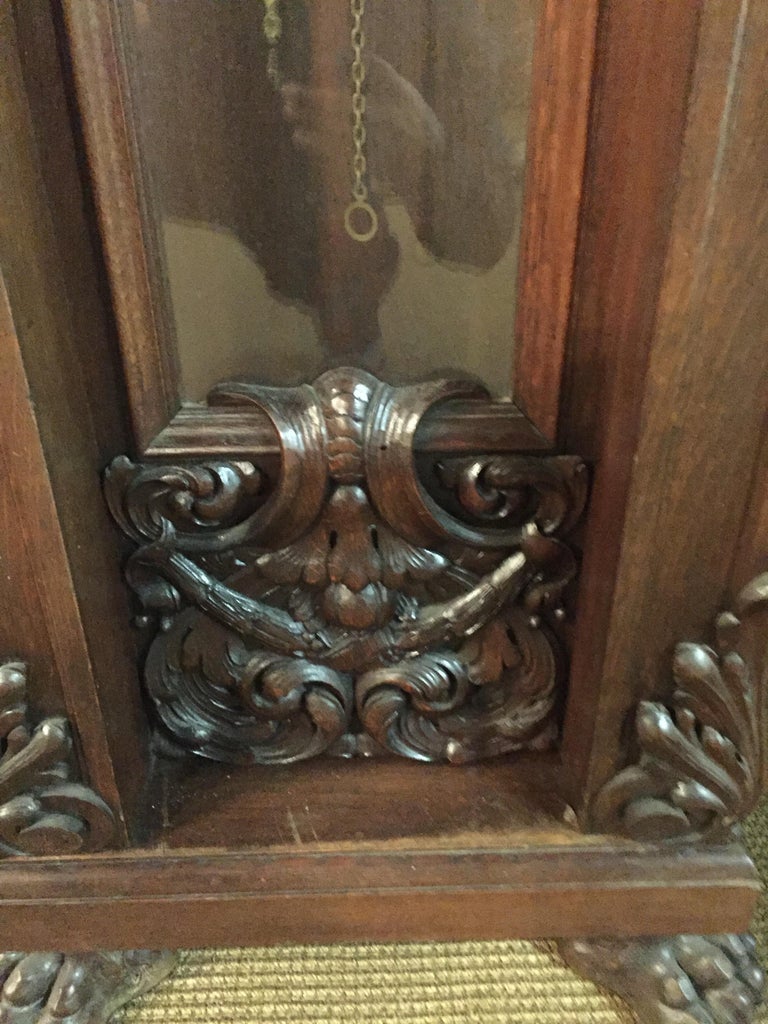 Neo Renaissance grandfather clock, circa 1870 with 2 columns For Sale ...