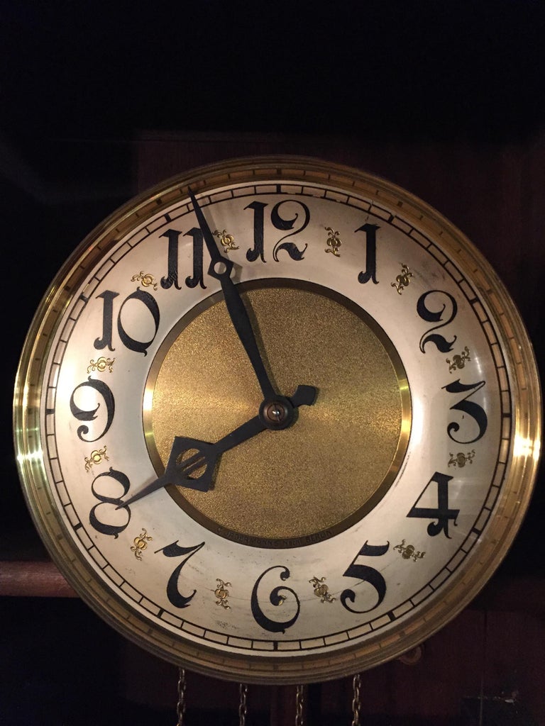 Neo Renaissance grandfather clock, circa 1870 with 2 columns For Sale ...