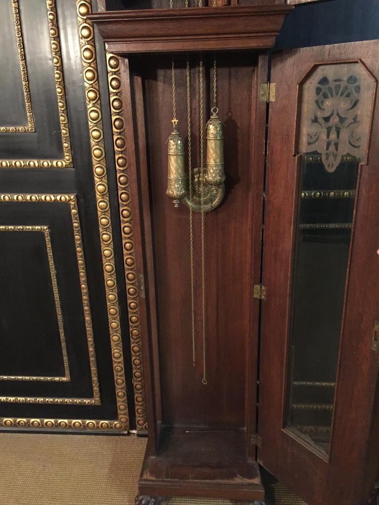 Neo Renaissance grandfather clock, circa 1870 with 2 columns For Sale ...