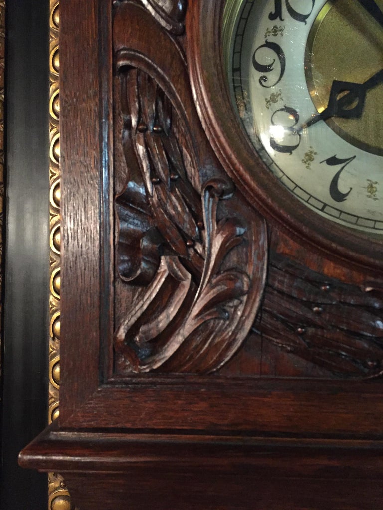 Neo Renaissance grandfather clock, circa 1870 with 2 columns For Sale ...