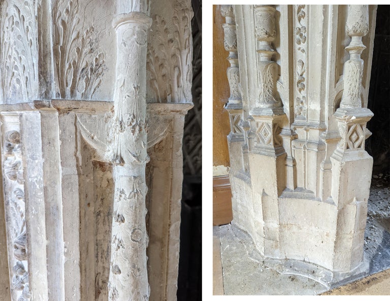 Neo-Renaissance Period Stone Fireplace, Dated 1534 For Sale at 1stDibs