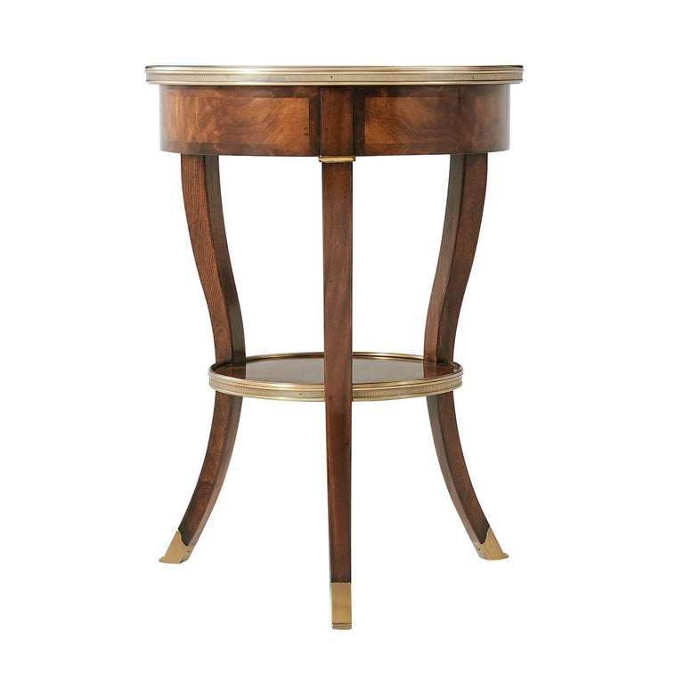 Neoclassic Round End Table For Sale at 1stDibs