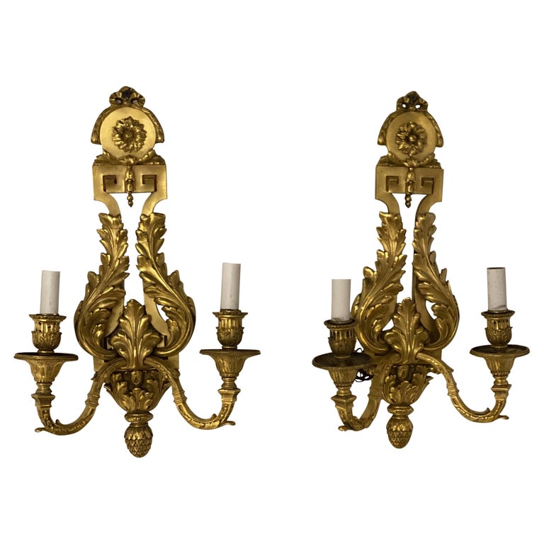 Neoclassic Style Caldwell Sconces For Sale at 1stDibs