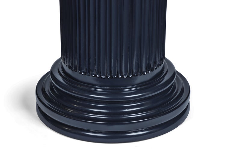 Neoclassic Style Fluted Pedestal Dining Table Base For Sale at 1stDibs