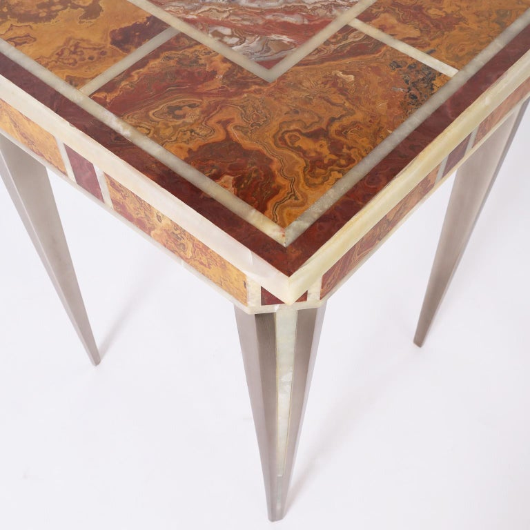 Neoclassic Style Marble Specimen Table For Sale at 1stDibs