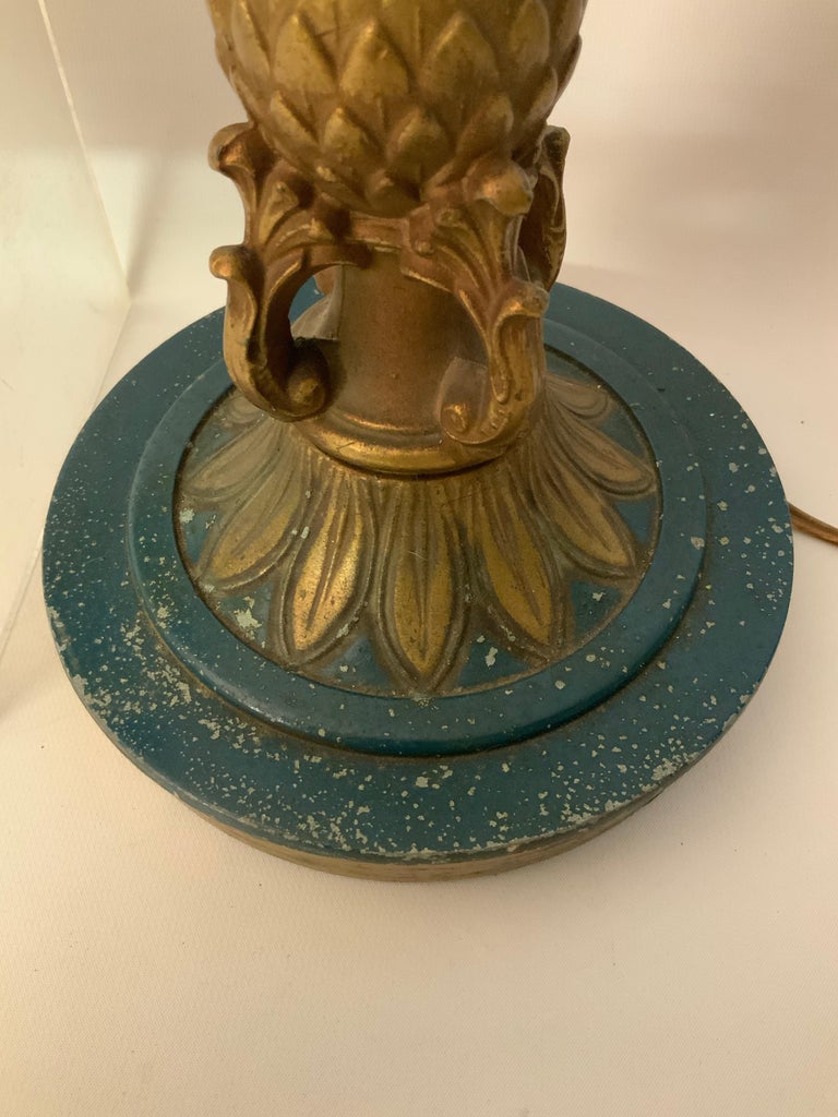 Neoclassic Style Pineapple Column Table Lamps at 1stDibs
