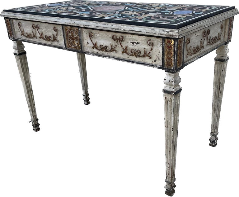 Neoclassical 19th Century Italian Scagliola Table For Sale at 1stDibs
