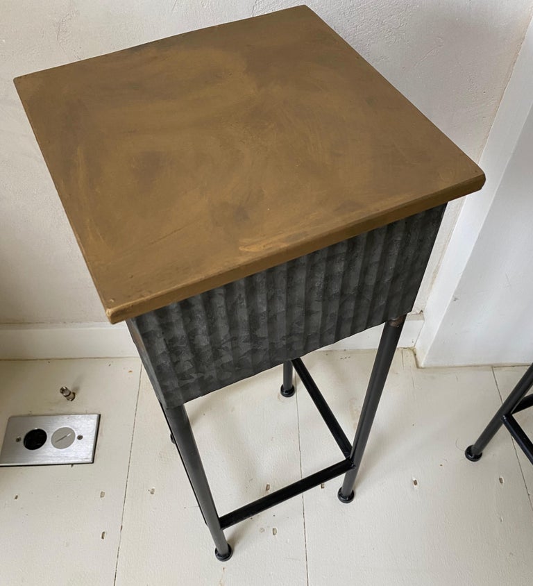 Neoclassical and Country Small Metal Stand For Sale at 1stDibs