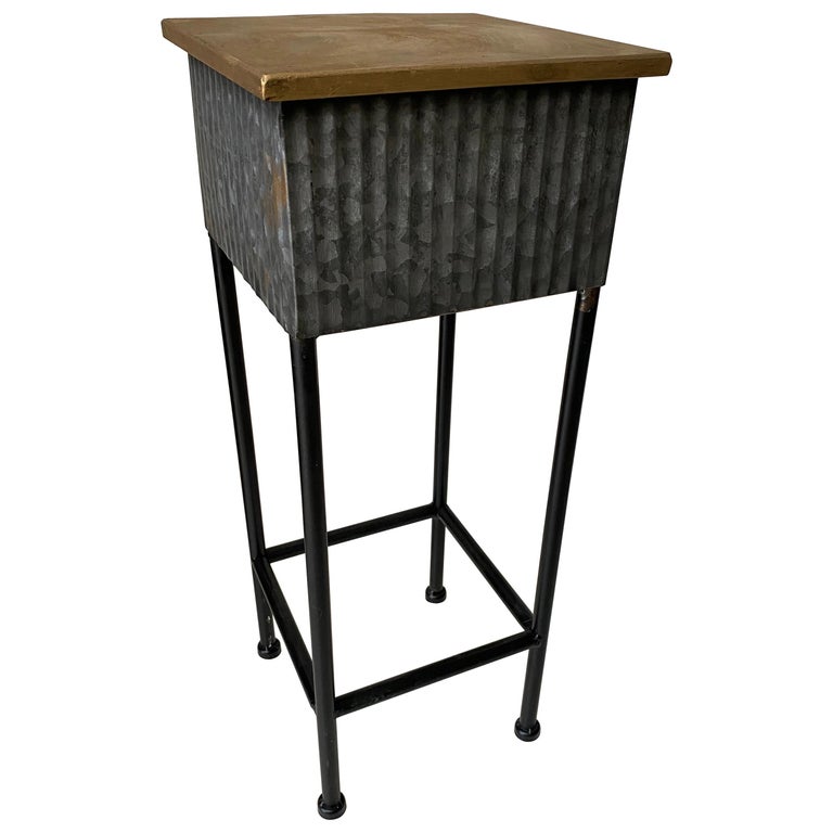 Neoclassical and Country Small Metal Stand For Sale at 1stDibs