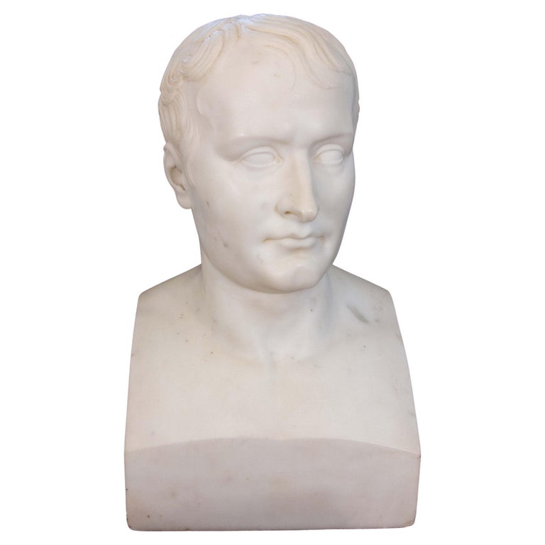 Neoclassical Carved Marble Bust of Napoleon Bonaparte After Antonio ...
