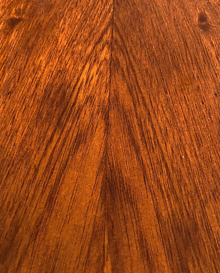 Neoclassical Expanding French Polish Dining Table, Gold Leaf and ...