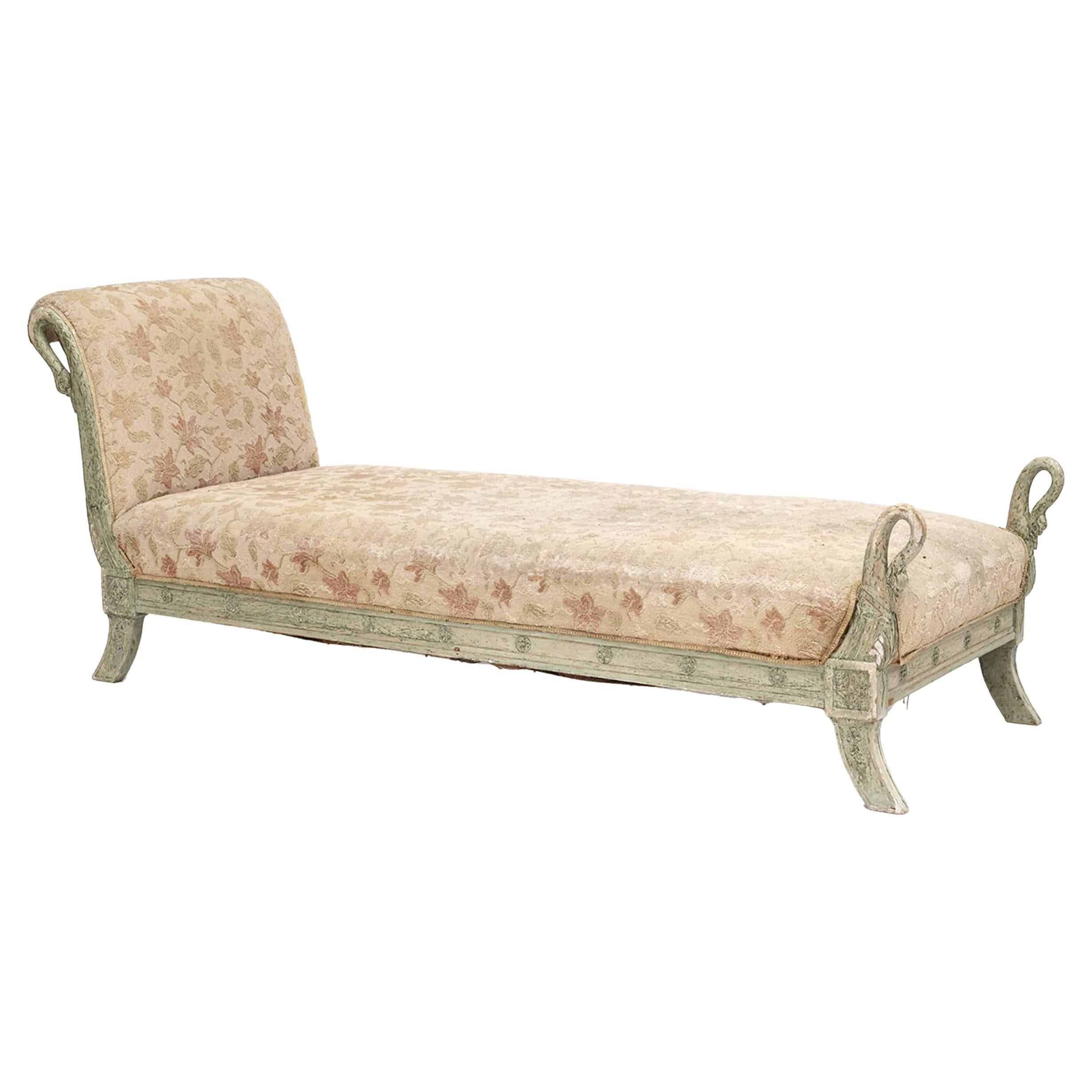 French Rococo Style Gilt Recamier at 1stDibs