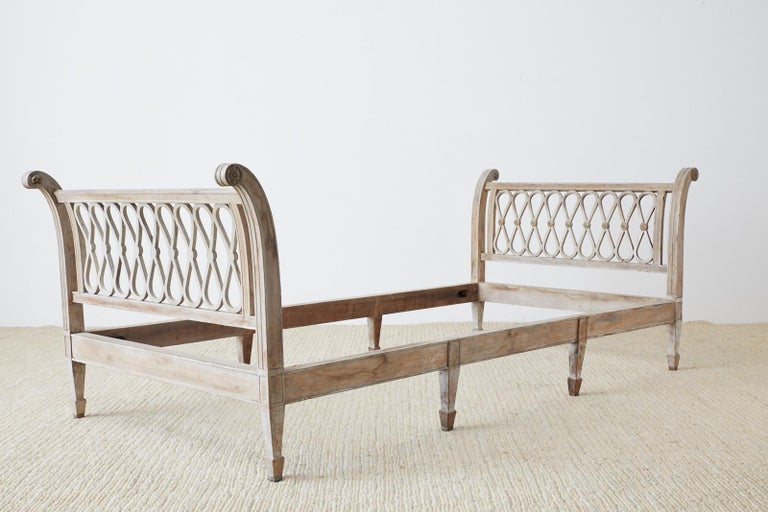 Neoclassical Hollywood Regency French Bed Frame at 1stDibs
