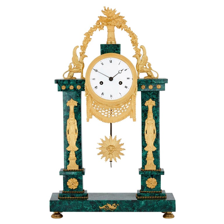 Neoclassical Louis XVI Period French Mantel Clock For Sale at 1stDibs