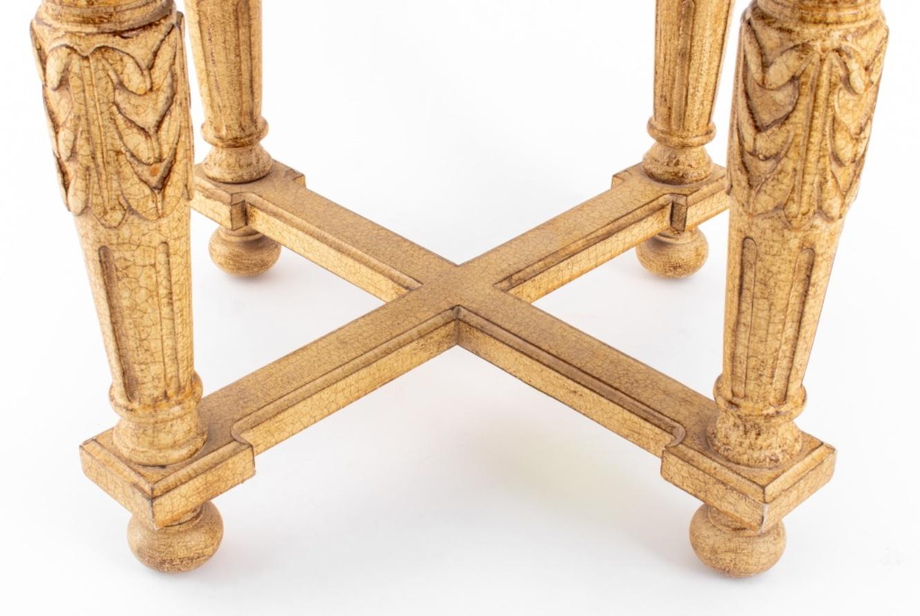 Neoclassical Manner Wood Ottomans, Pair For Sale at 1stDibs