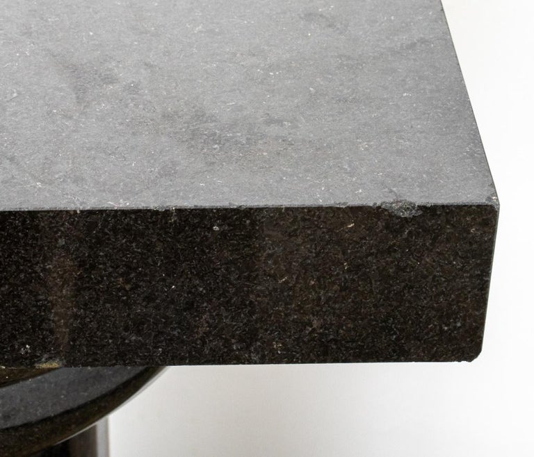 Neoclassical Revival Black Marble Pedestal For Sale At 1stdibs