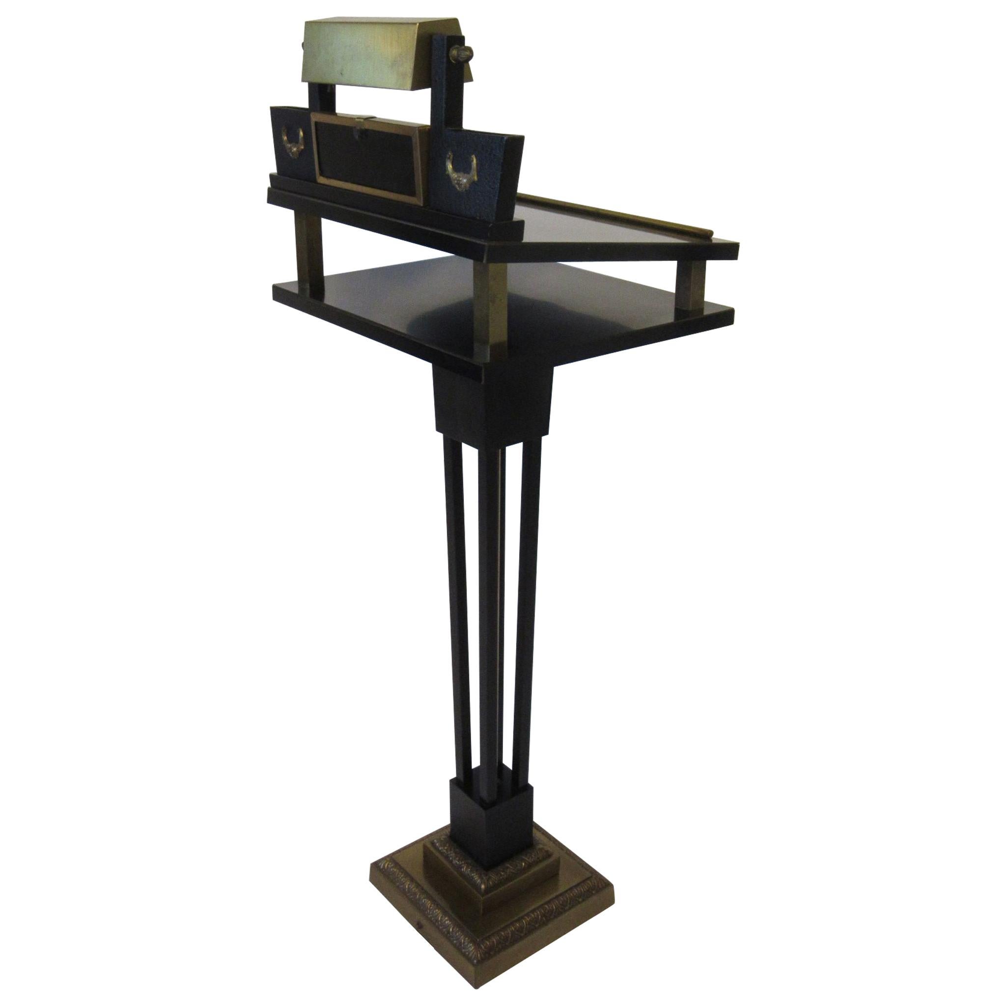 Neoclassical Revival Gilt Lectern Podium or Host / Hostess Stand at ...