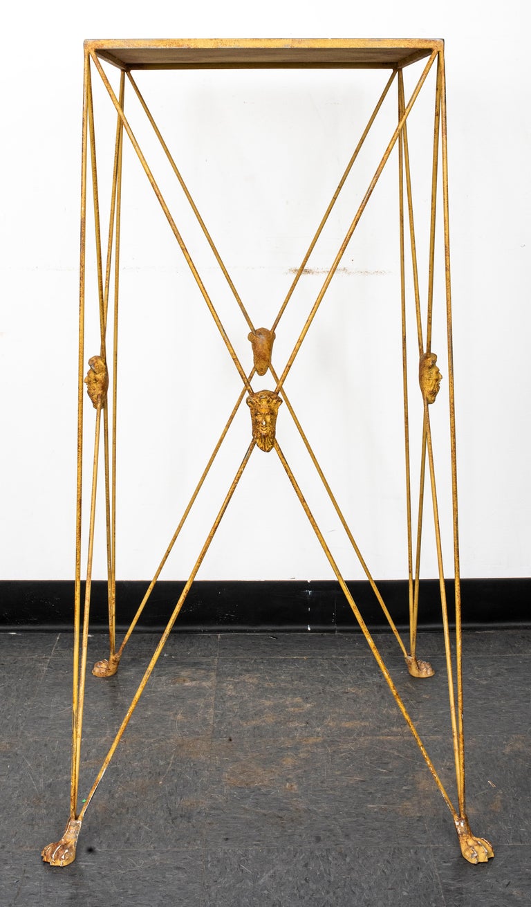 Neoclassical Revival Metal Pedestal For Sale at 1stDibs