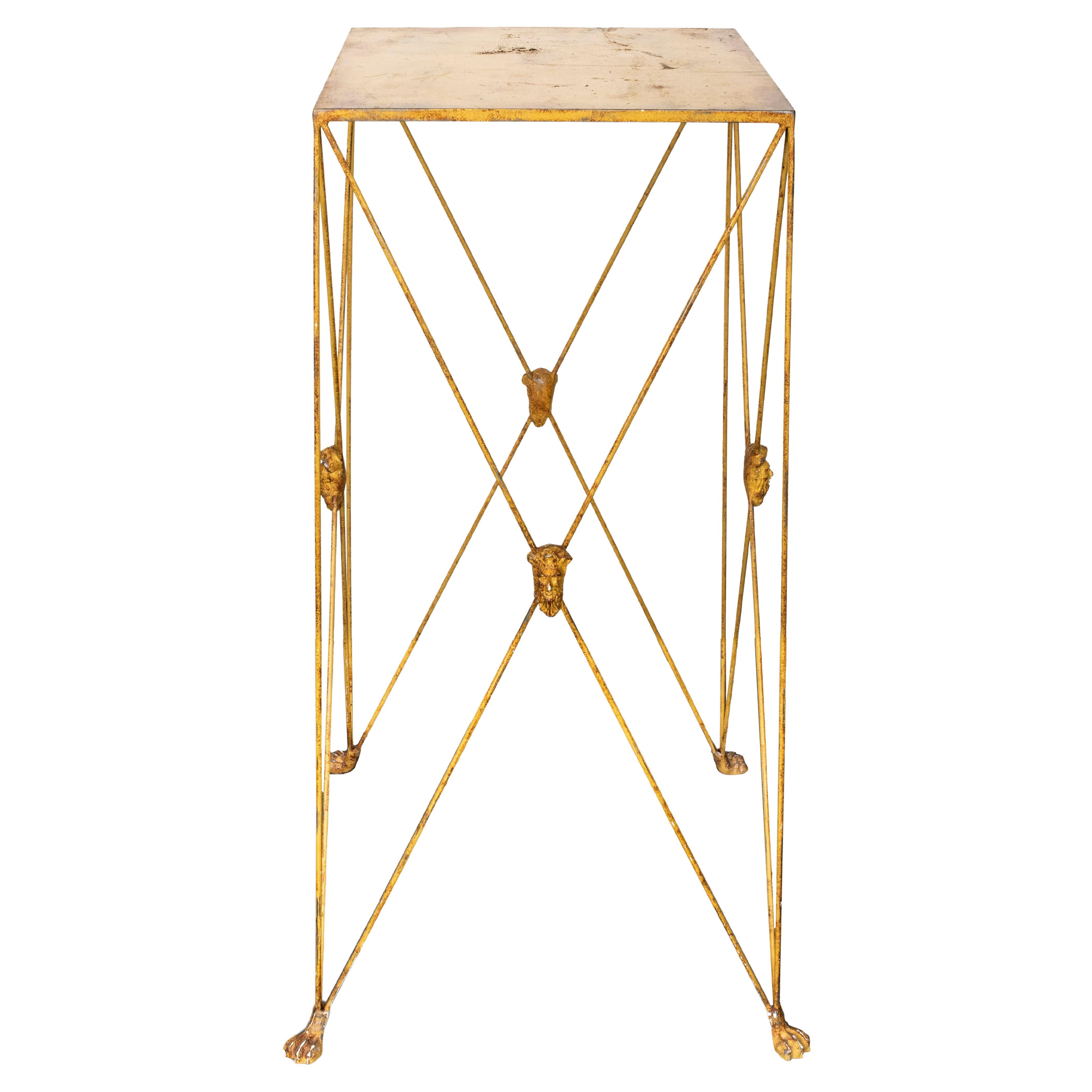 Neoclassical Revival Metal Pedestal For Sale at 1stDibs