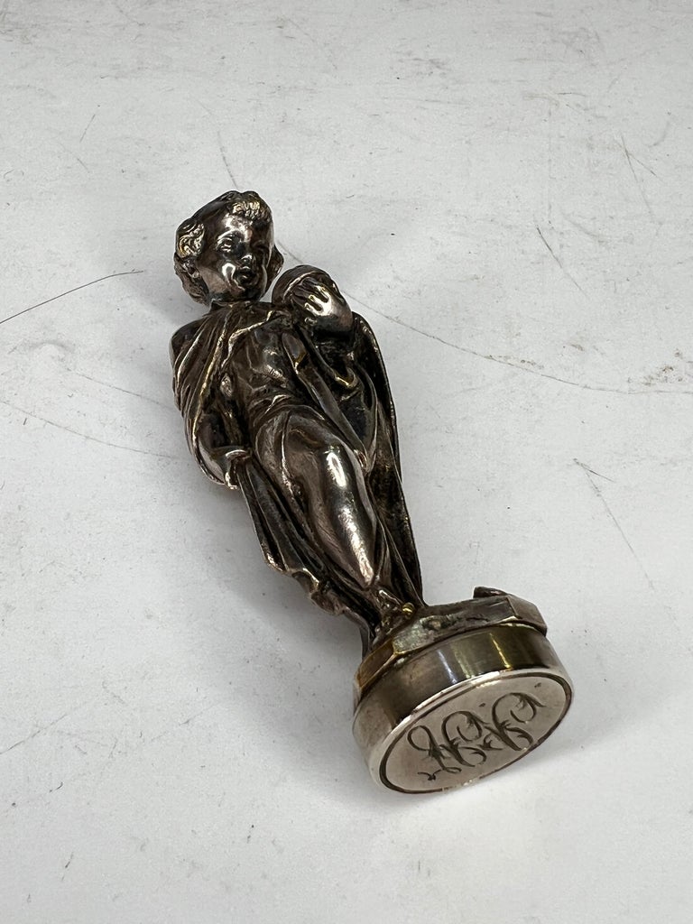 Neoclassical Silverplate Writing Set Including Inkwell and Accessories ...