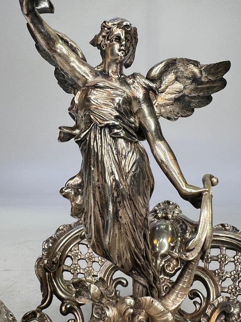 Neoclassical Silverplate Writing Set Including Inkwell and Accessories ...