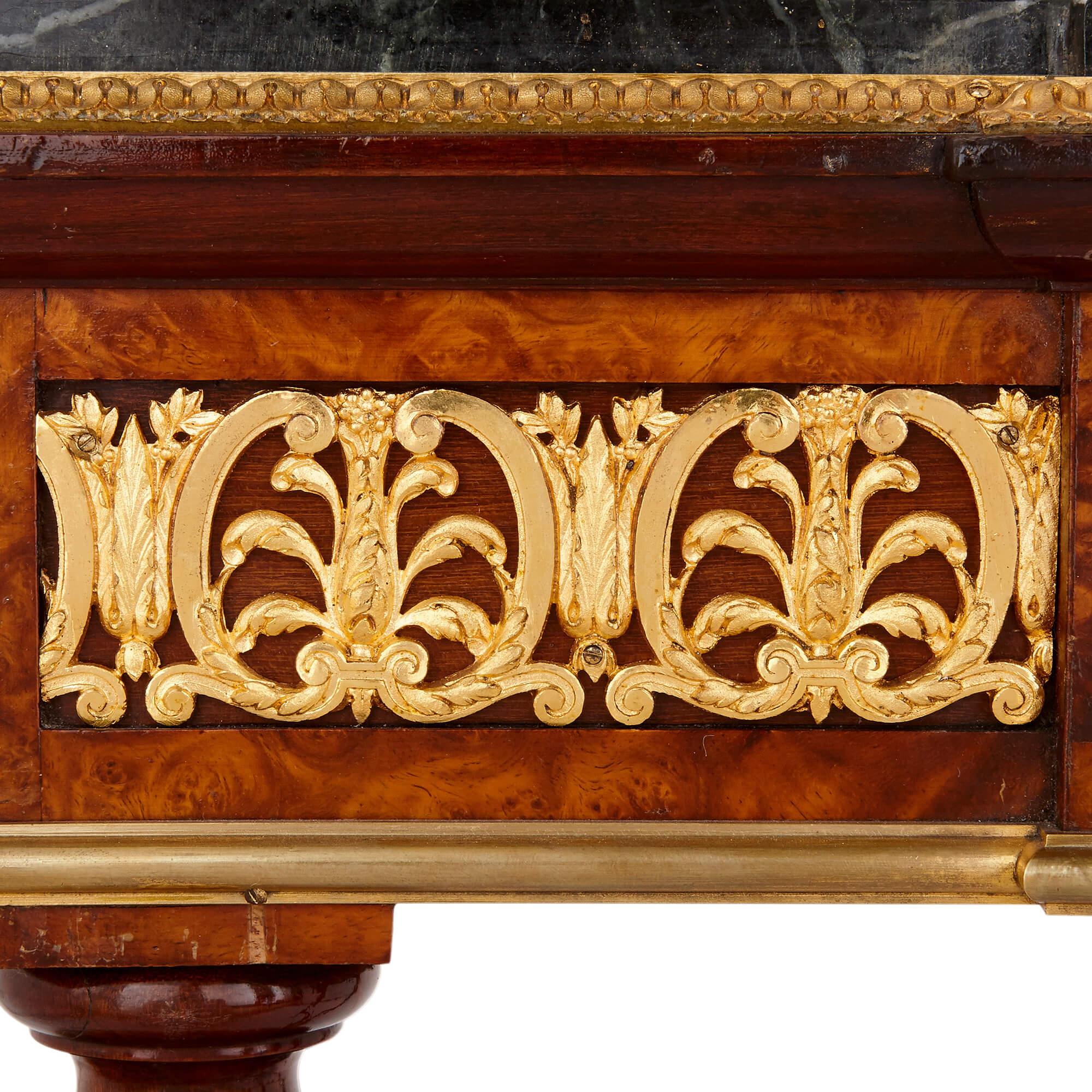 Neoclassical Style Gilt Bronze-Mounted Side Table by Henri Picard at ...