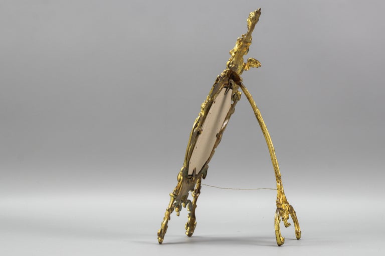 Neoclassical Style Gilt Bronze Picture Frame with Cherub, France, Late ...