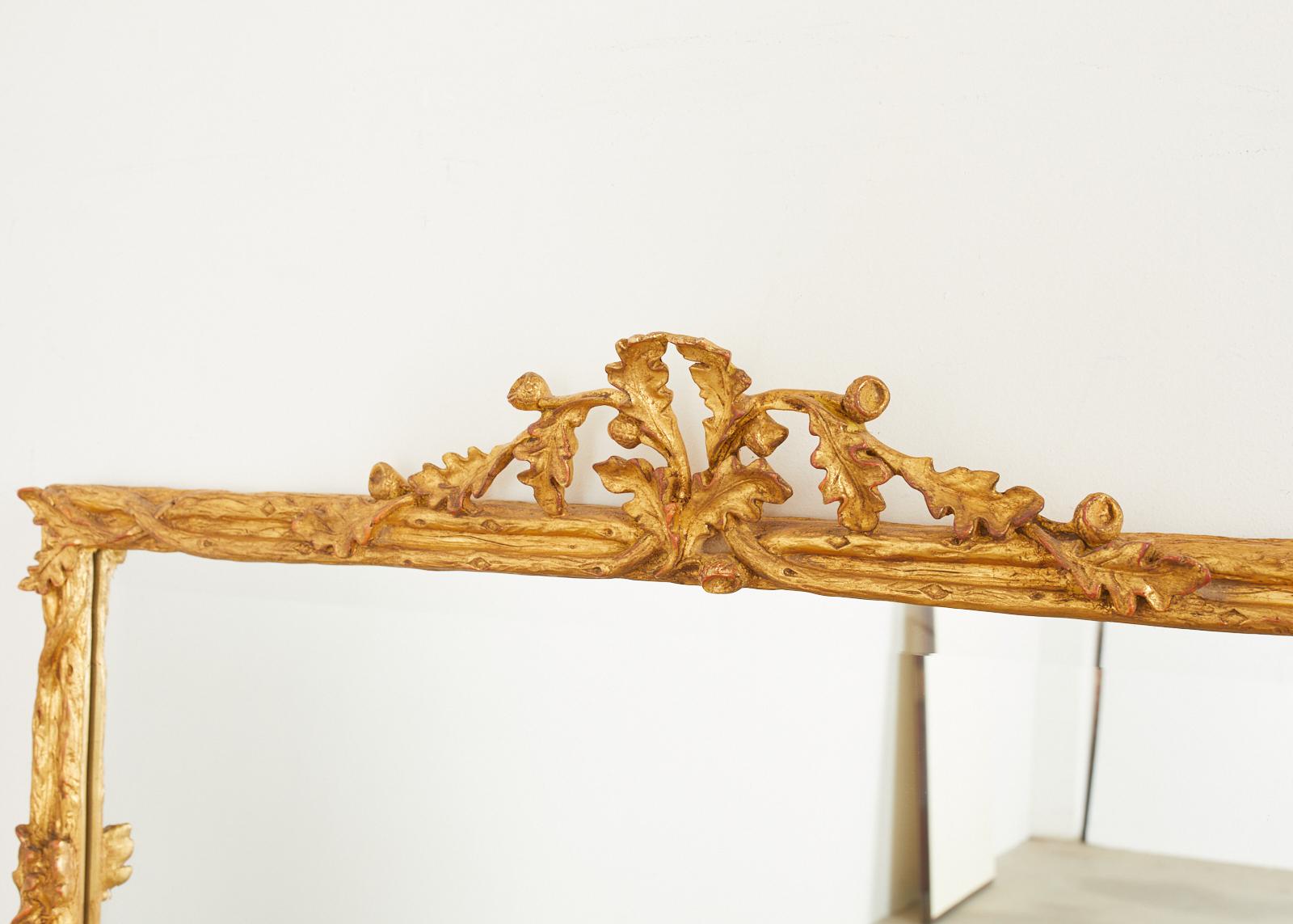 Neoclassical Style Giltwood Wall Mirror by Carver's Guild at 1stDibs
