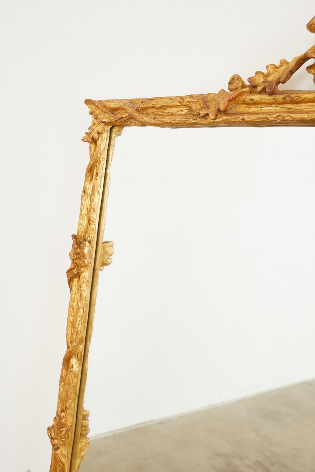 Neoclassical Style Giltwood Wall Mirror by Carver's Guild at 1stDibs