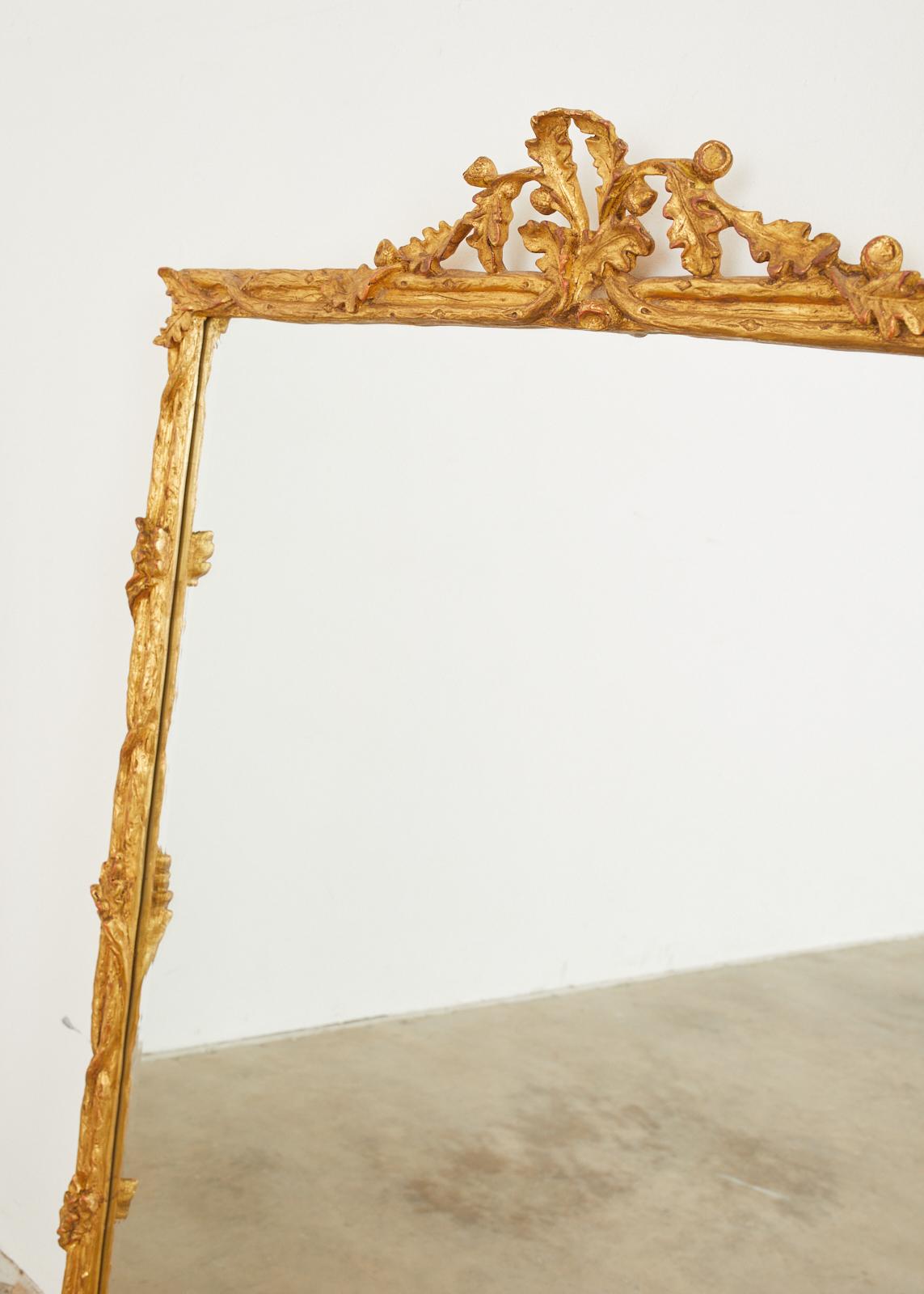 Neoclassical Style Giltwood Wall Mirror by Carver's Guild at 1stDibs