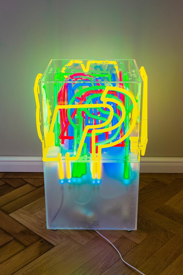 Neon Light object "SPAM" by Michael Hofstetter, 2005 For Sale at 1stdibs