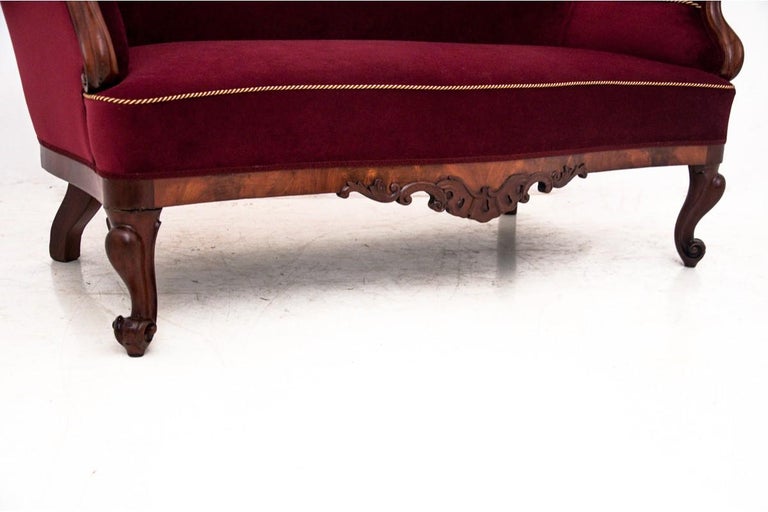 Neorokoko Red Antique Sofa from circa 1880, After Renovation at 1stDibs ...