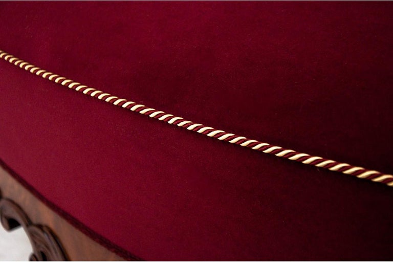 Neorokoko Red Antique Sofa from circa 1880, After Renovation at 1stDibs ...